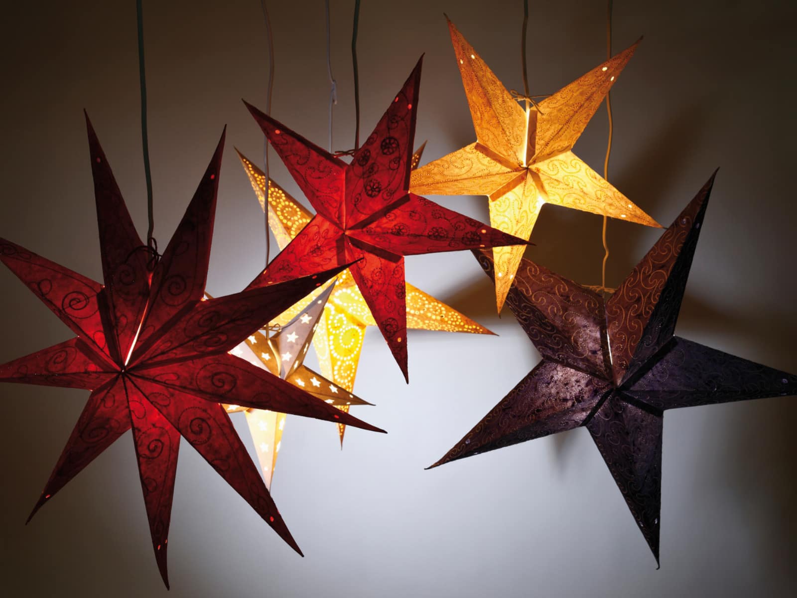 Handmade Paper Star Lanterns Décor for Christmas & Events